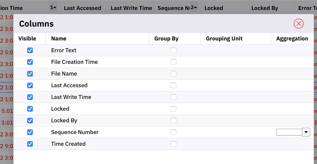 Column configuration combo boxes wrong size - bugs - ORIGAM Community