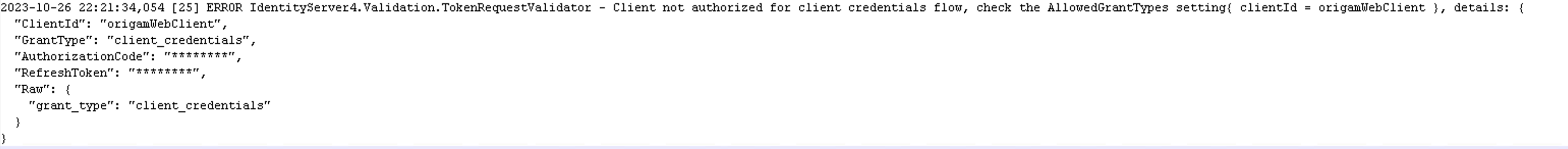 Identityserver Api Connecttoken Endpoind Returns Erron Unauthorizedclient Support